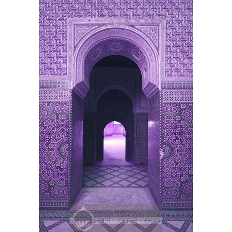 Tableau Porte orientale design , porte marocaine,